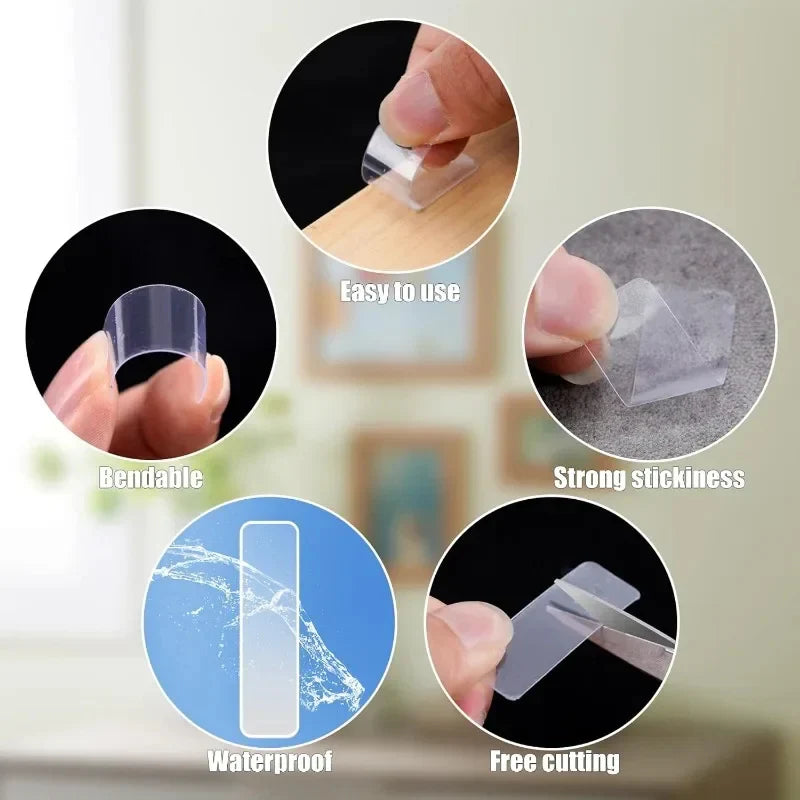 Double-Sided Adhesive Sticker Strips – Strong, Clean & Easy to Use- (P ...
