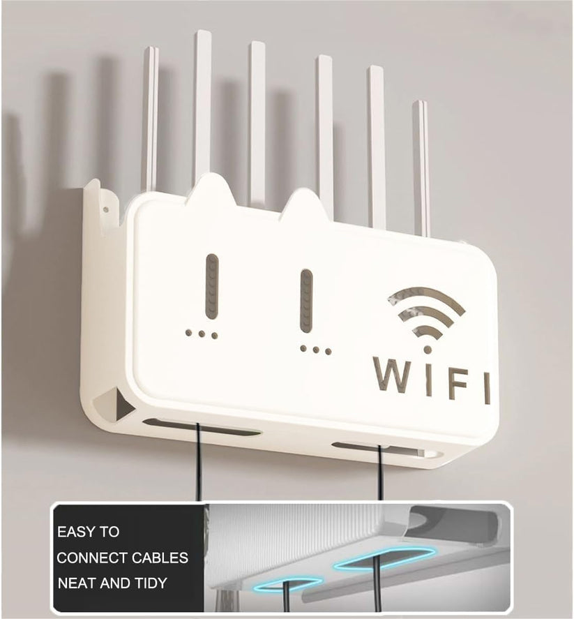 WiFi Router Storage Box – Cable Organizer & Wall Mount Cover .g – Uniqly